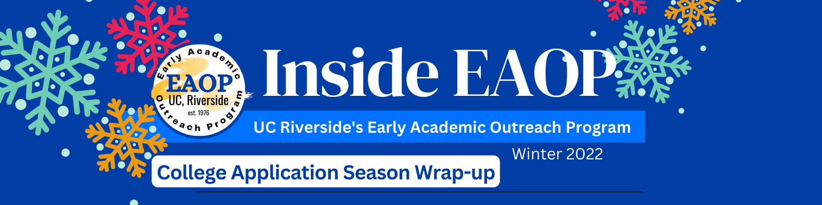EAOP Winter Newsletter - December 2022 | Early Academic Outreach Program